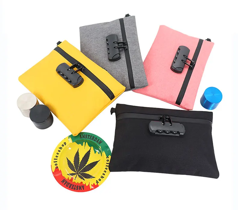 Custom Smell Proof Bag For Smoking Accessories Carbon Lined Herb ...