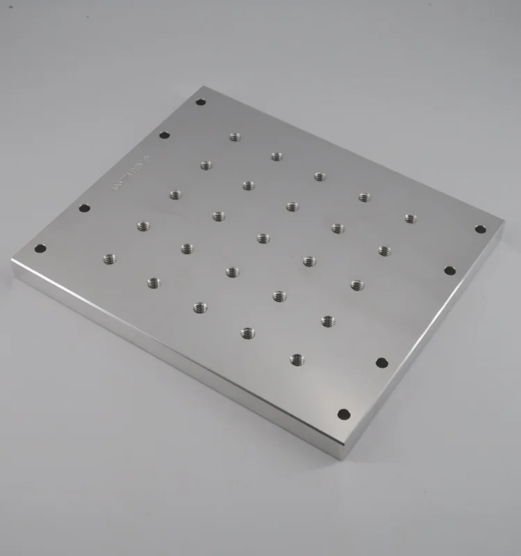 Iso 9001 Certified Tapped Aluminum Plate Cnc Milling Parts With Quality ...