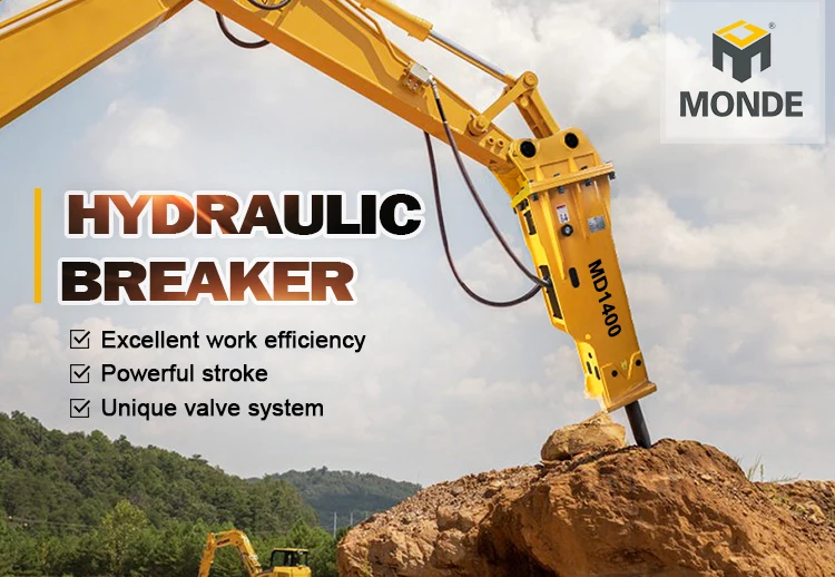 Excavator Hydraulic Rock Hammer Excavator Attachments Hydraulic Breaker ...