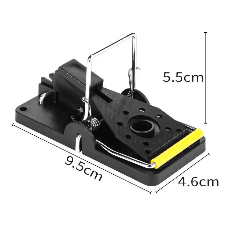 Plastic Black Effective Mouse Snap Trap Smart Rodent Mice Trap With ...