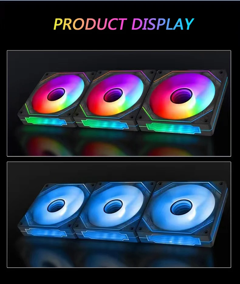 120mm Argb Case Cooling Fans For Gaming Computer Oem Customized Large ...