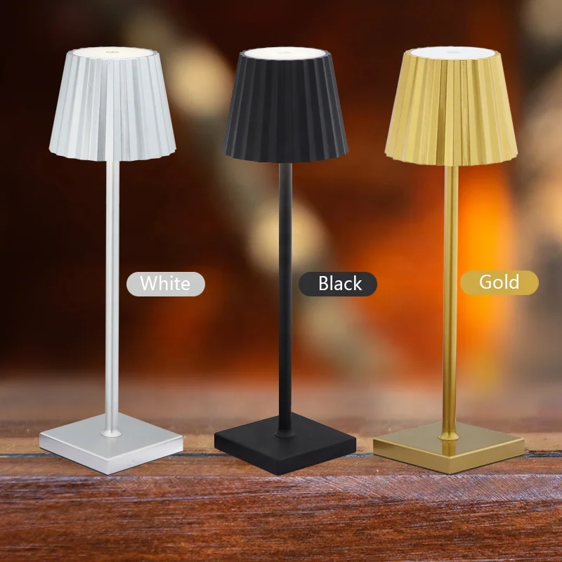 Modern Luxury Rechargeable Touch Control Table Lamp Hotel Bedroom ...