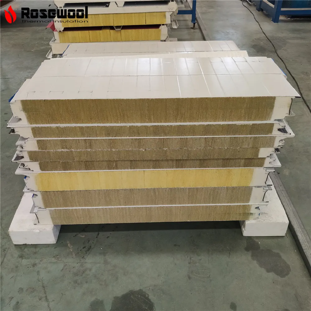 Glass Wool Cleanroom Thermal Insulation Rock Wool Sandwich Panel ...