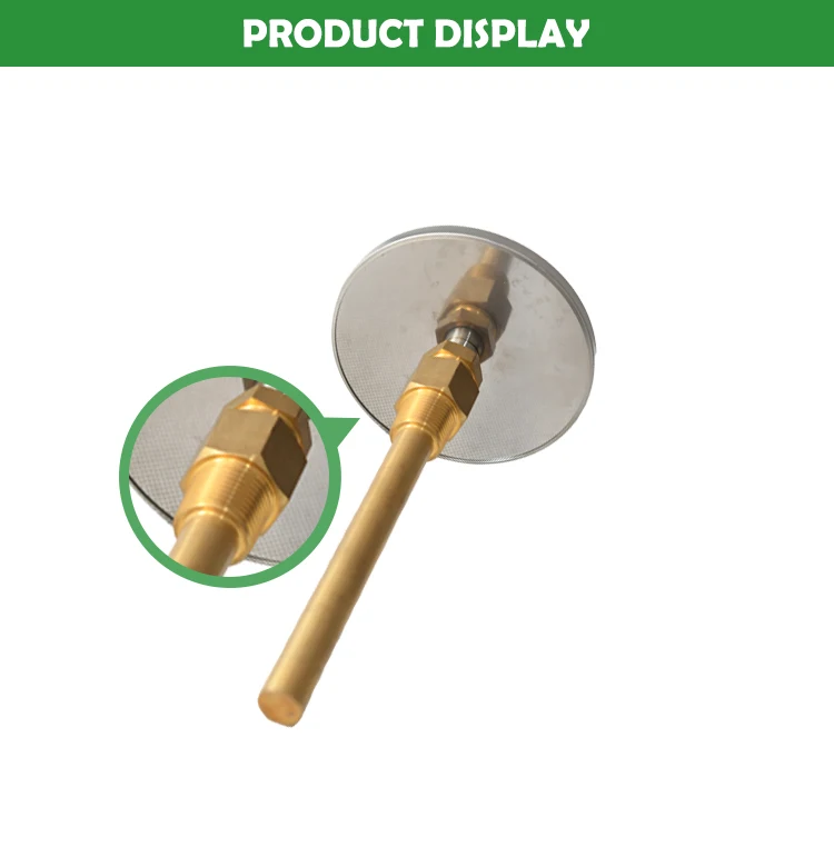 Side Mounting Bi-metal Thermometers With Thermowell And Reset-able ...