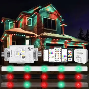 Led Pixel Seri Light Christmas House System Decorate Business Permanent ...