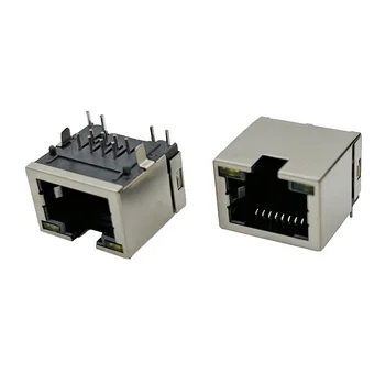 Ethernet Modular Connector 5326 Shielded Rj45 Female Socket 8p8c Smt Right Angle Through-hole ...