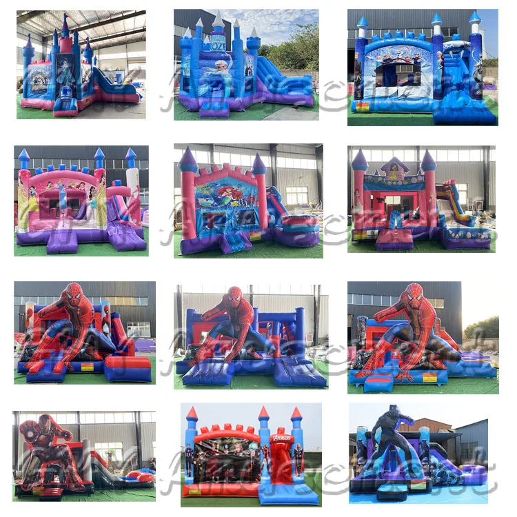 Popular Inflatable Dinosaur Bouncy Castle With Slide Commercial ...