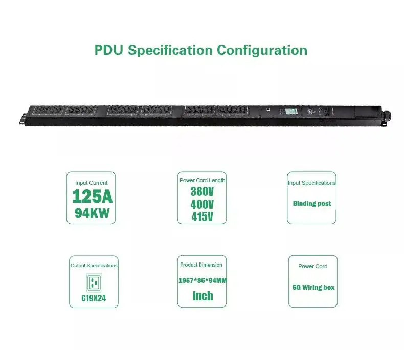 415v 380v High Quality Meter Pdu 240v 32a Pdu Power Distribution Unit ...