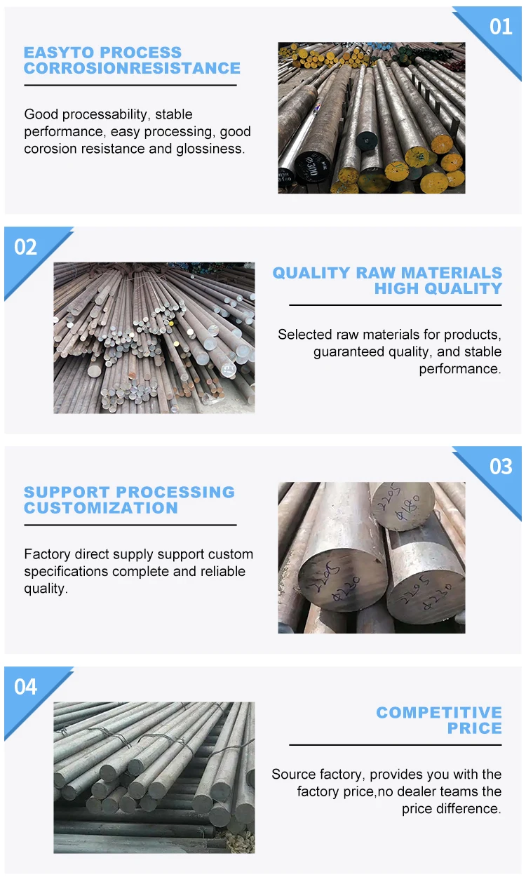 Top Selling Carbon Steel Structural Rods C60 Ck45 S15c A36 S215jr ...