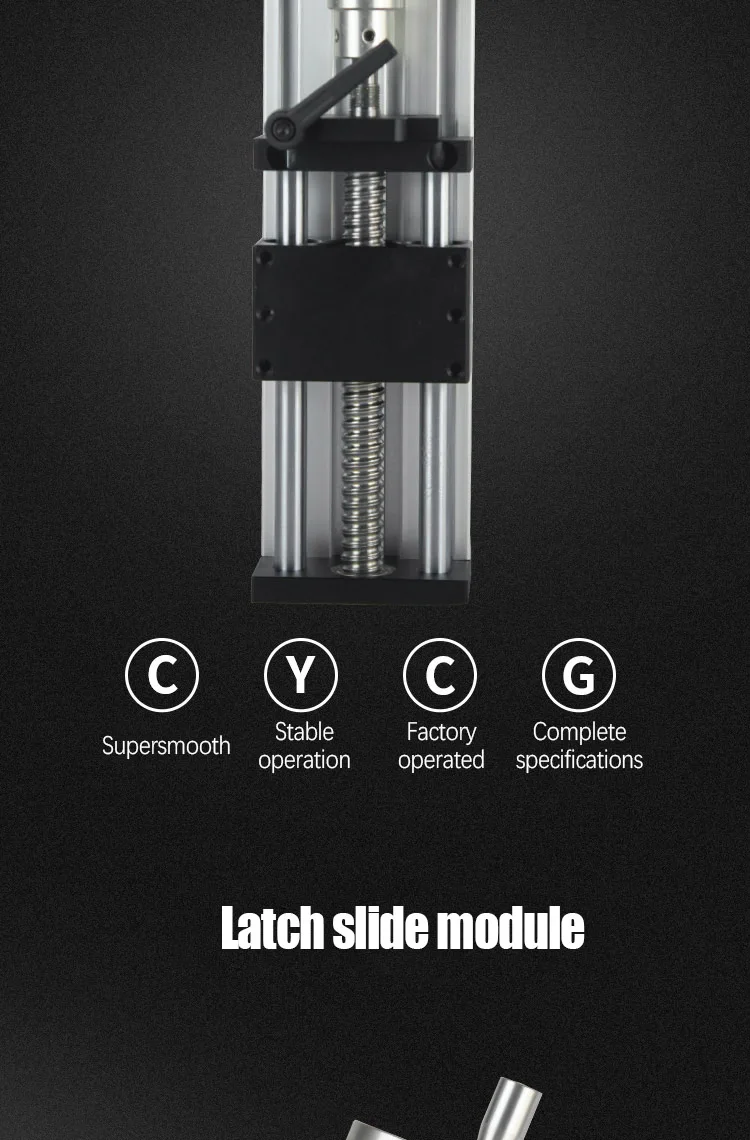 Stroke 100mm Yt002 Linear Module Ball Screw Table Slides Optical Linear ...