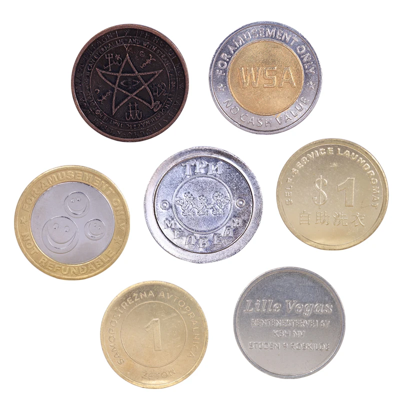 Manufacturer Custom Gold Metal Arcade Game Tokens Commemorative Coin ...