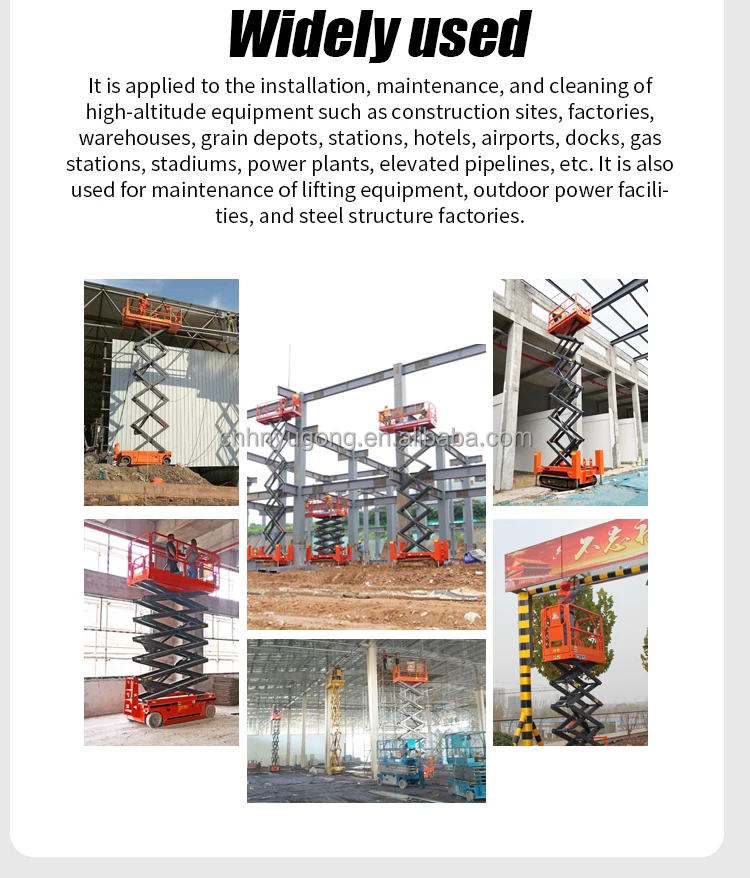 300kg 500kg 1000kg Work Platform Manual 1m 1.5m 2m Lift Table Wheel ...