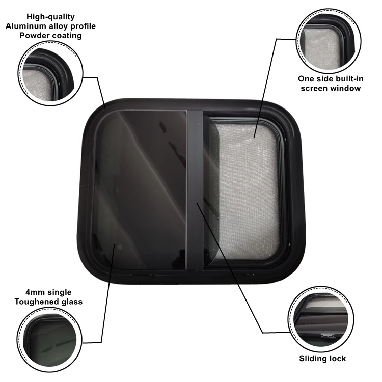 Tongfa Rv Sliding Camper Motorhome Glass Window For Rv Caravan ...