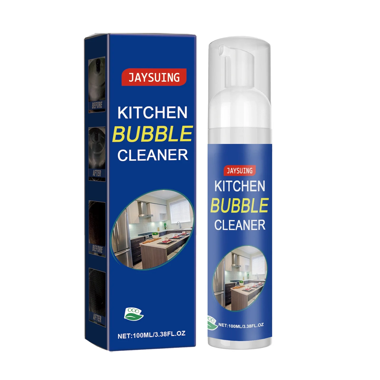 Jaysuing Multi Purpose Bubble Foam Cleaner Kitchen Oil Grease Remover ...