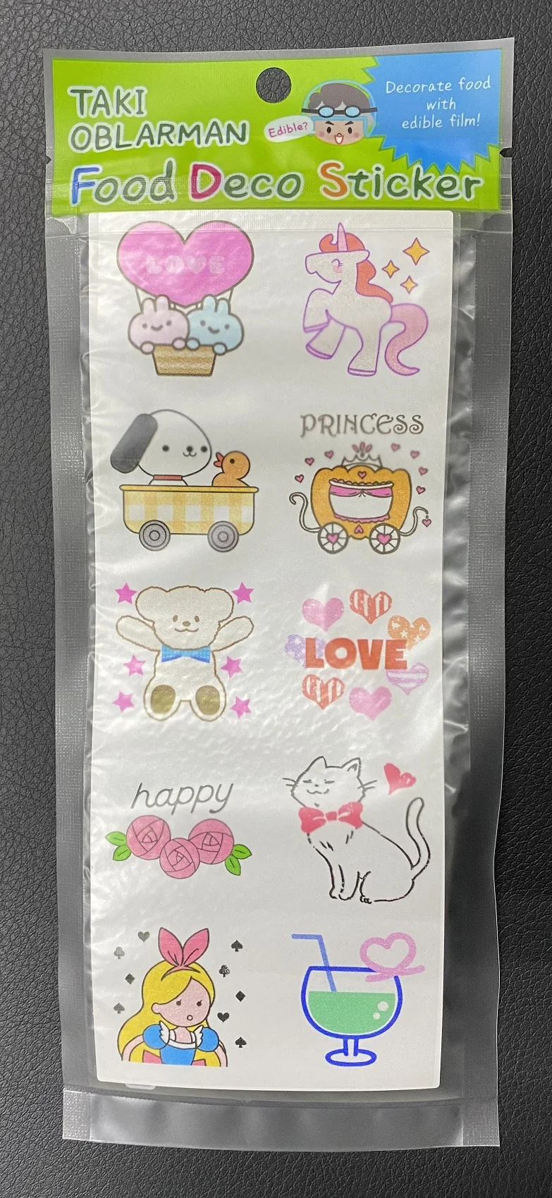 TAKI Edible Wafer Paper - 8 Designs for Cake & Bento