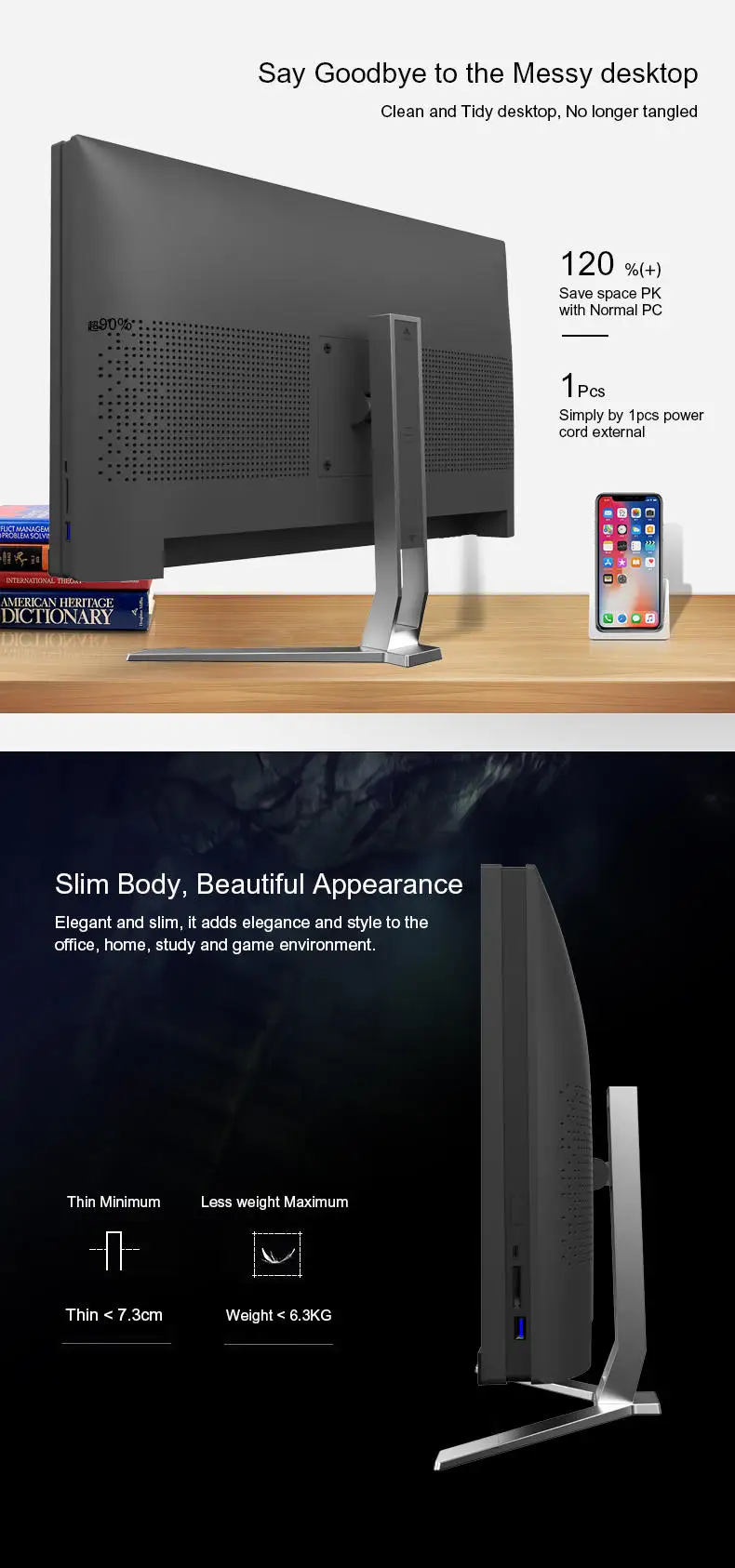 SOHOO Desktop AIO PC - Super Thin, Powerful & Versatile
