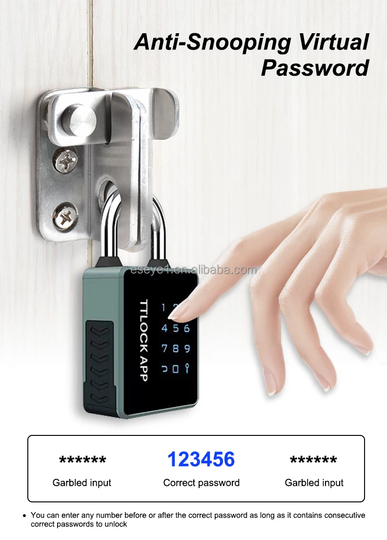 For Eseye Outdoor IP65 Waterproof Smart Digital Padlock Hot Selling ...
