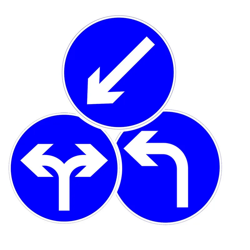 Traffic Signs,Road Signs,Blue And White Aluminum Plates - Buy Triangle ...