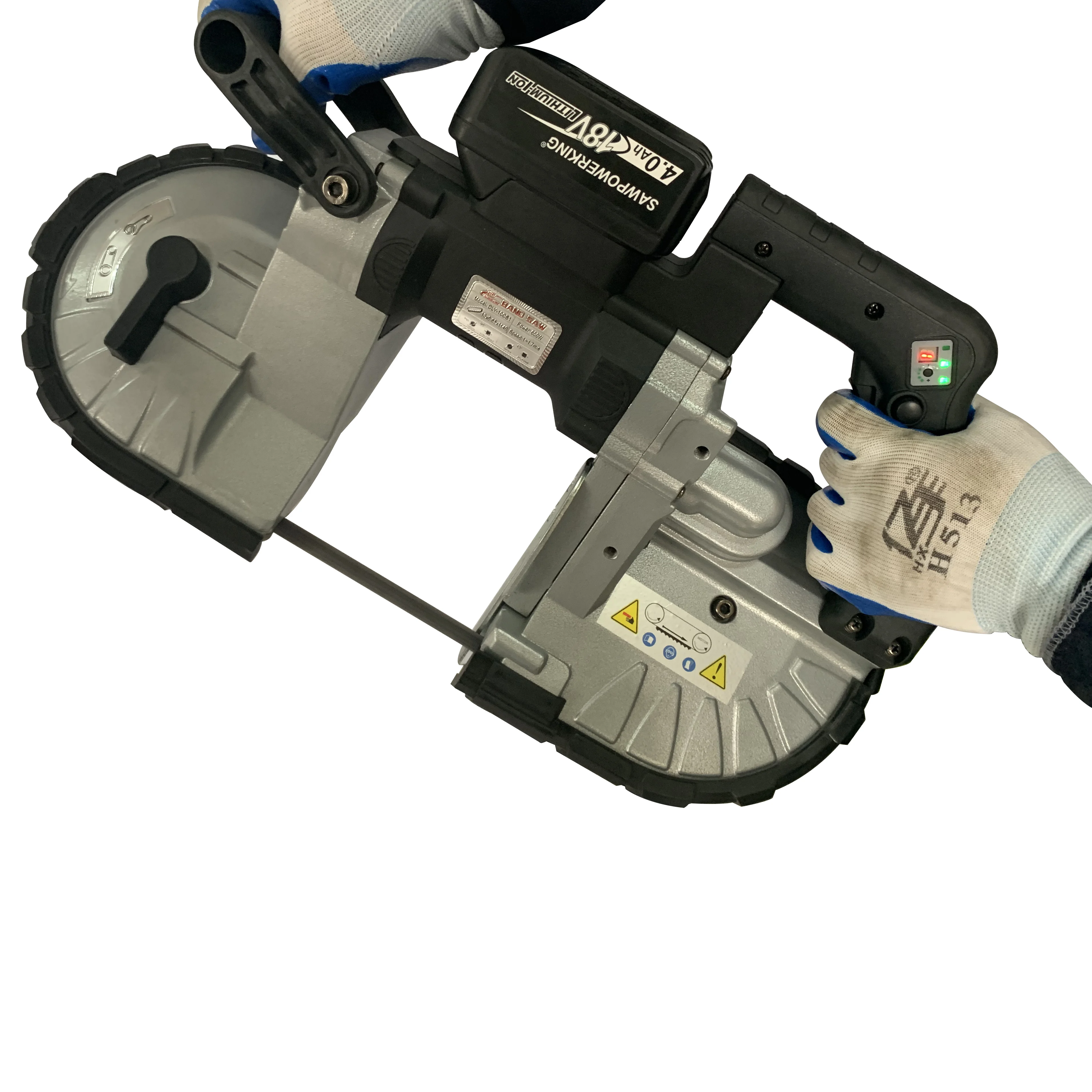 Cordless Variable Speed Hand Held Bandsaw,Portable Deep Cut Bandsaw For ...