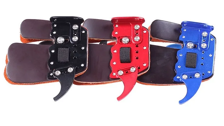 Archery Finger Tab Leather Finger Saver Arm Protector Recurve Bow Right ...