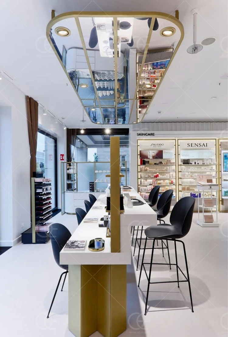 Luxury Perfume Shop Display Showcase - Customizable Design