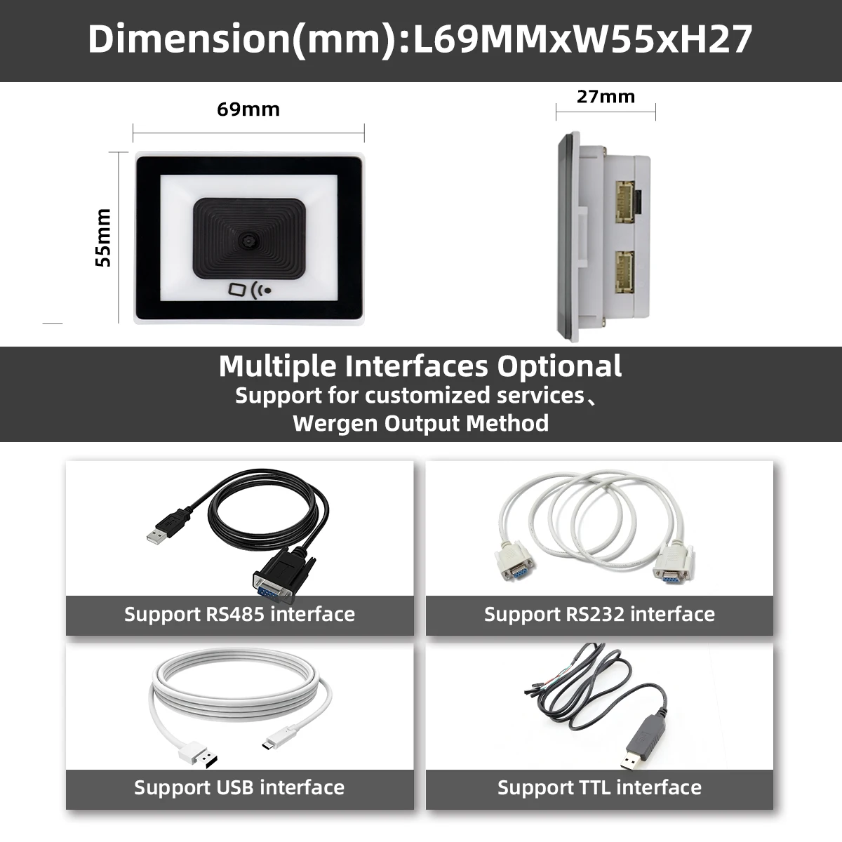 MASUNG Embedded Mini Portable QR Code Reader - Android 1D 2D NFC ...