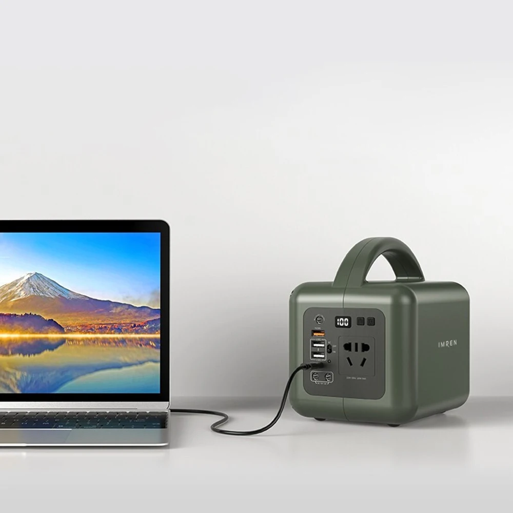 Portable Power Station 120w Bank Solar Emergency Camping Generator ...