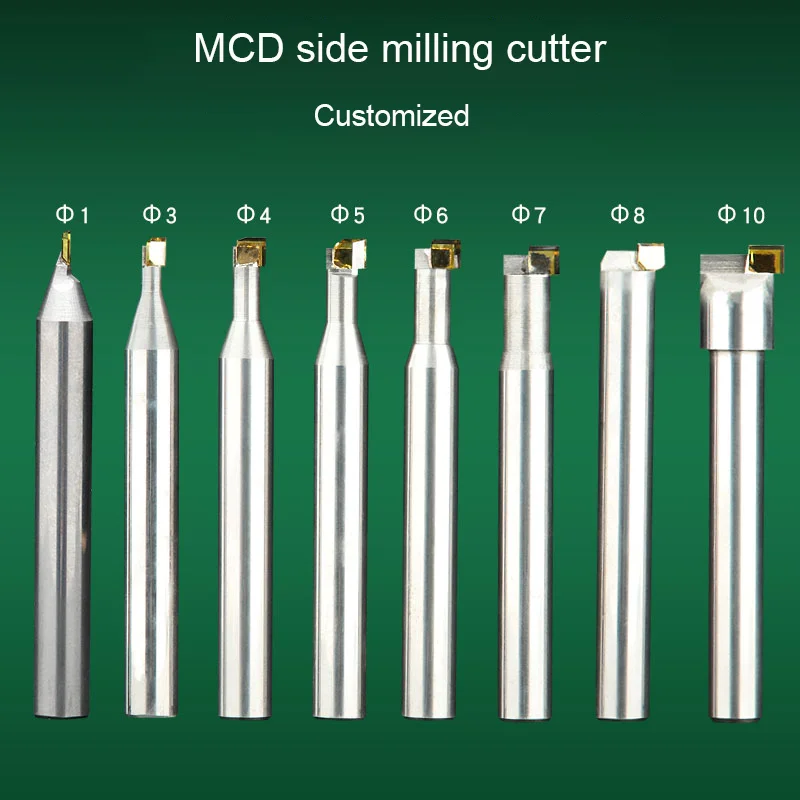 Qiye Single Crystal Diamond Milling Cutter for Copper Aluminum