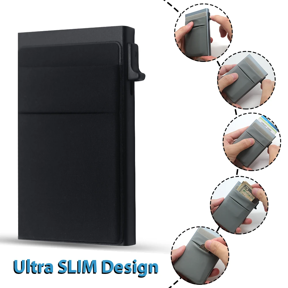 Aluminum RFID Blocking Card Holder - Ultra Slim & Secure
