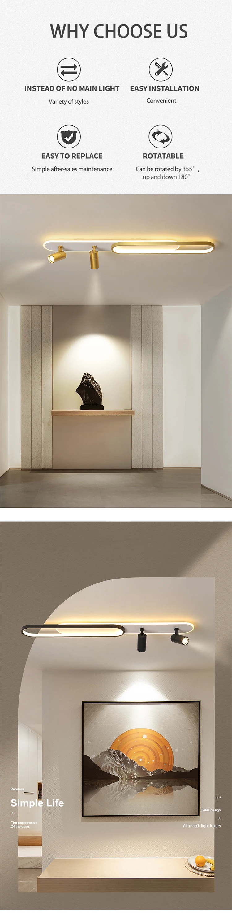 Luces LED Modernas - Decorative Ceiling Lights for Home