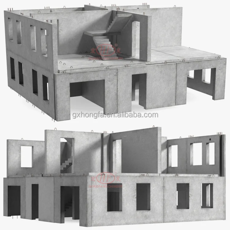 precast concrete Perimeter Wall Screen Wall making machine RCC Boundary ...