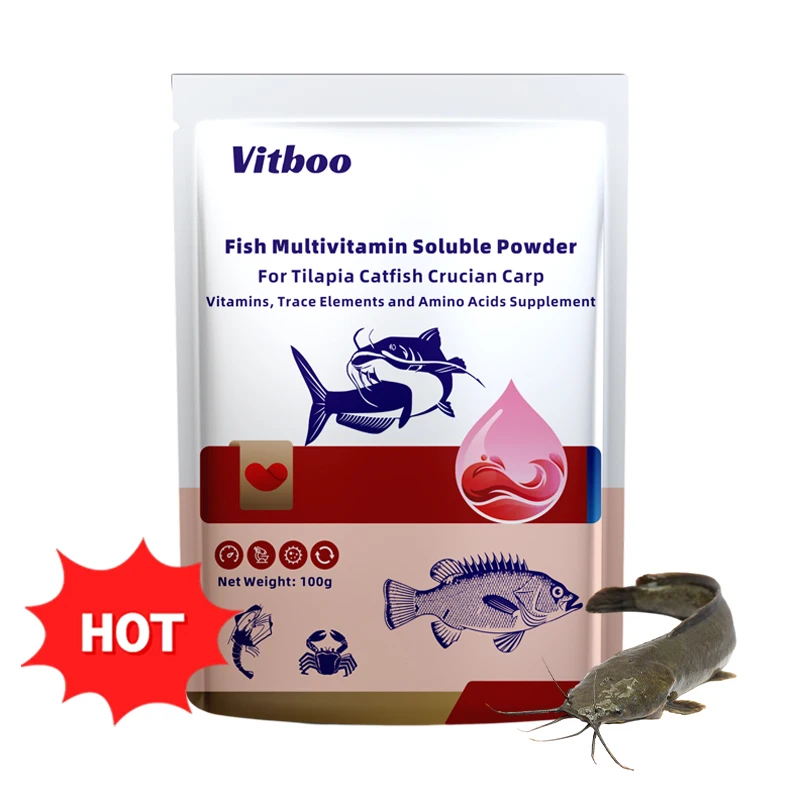 Vitboo Fish Multivitamins Soluble Powder for Healthy Growth