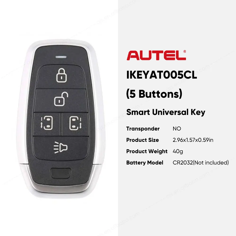 Autel Ikeyat005cl Ikey 5 Buttons Smart Universal Key Used With Altra ...
