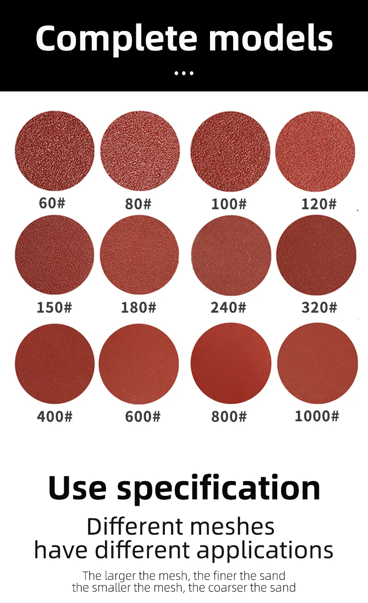 125mm Non Porous Orbital Sanding Discs Abrasive Sand Disc Aluminum ...