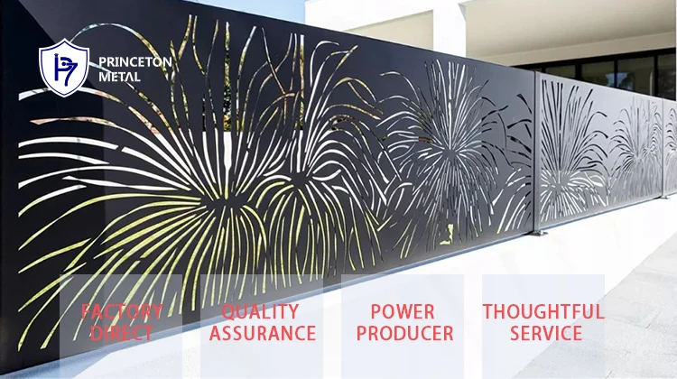 Customized Decorative Laser Cut Metal Fencing Privacy Screen
