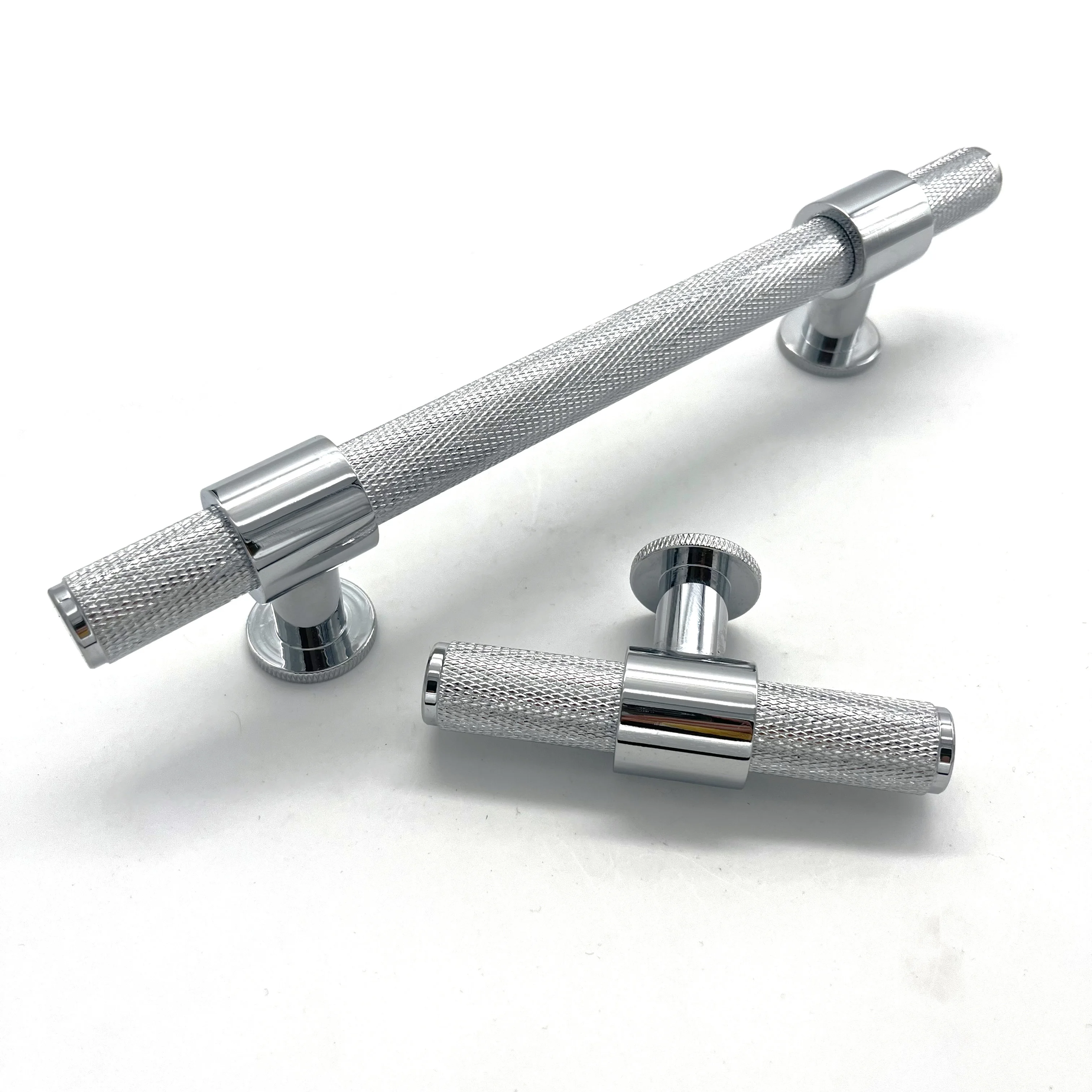 Tomu Chrome Knurled Handles For Cabinet And Drawer Aluminum Alloy ...