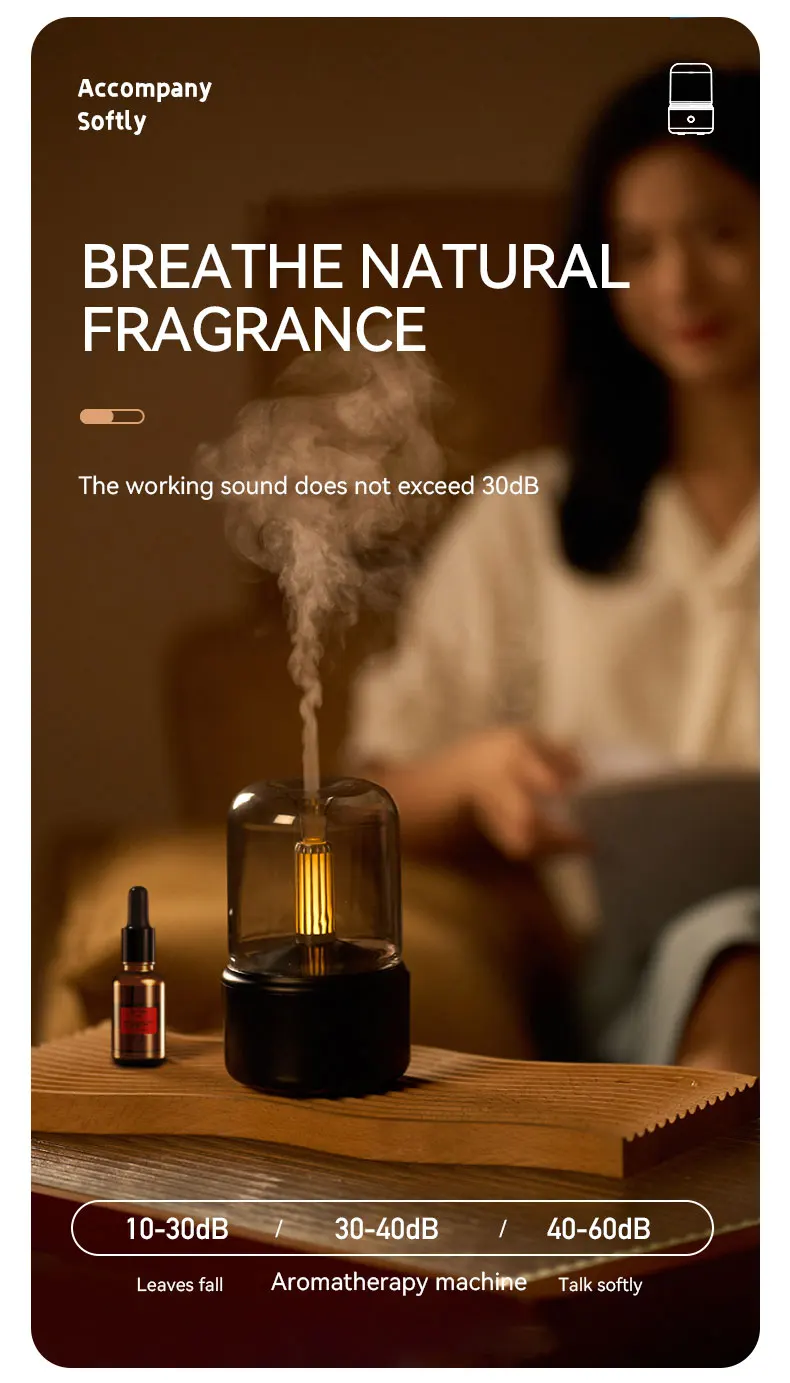 Cool Mist Ultrasonic USB Mini Water Mist Diffuser Aromatherapy