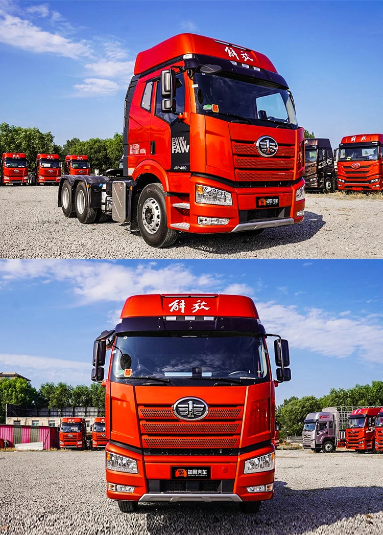 Faw Truck-tractor J6p 560 6*4 Almost New Used Faw Jiefang J6p Used Faw J6p 375 Mixer Tractor ...