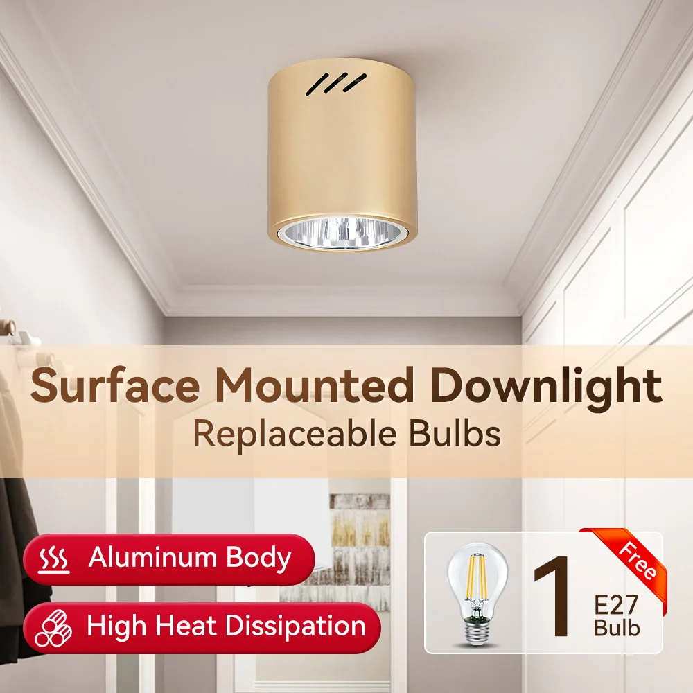 Modern Round E27 Downlight LED Recessed Ceiling Light Spotlight Lamp ...