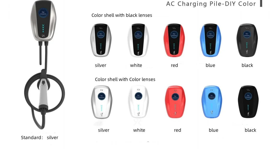 High Quality 7kw Wallbox Ac Ev On-board Charger Plug Play Rfid Card 5m ...