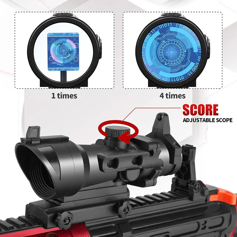 M4a1 Gel Blaster Toy Gun Soft Bullet Gel Splatter Blaster M416 Electric Shooting Game For ...