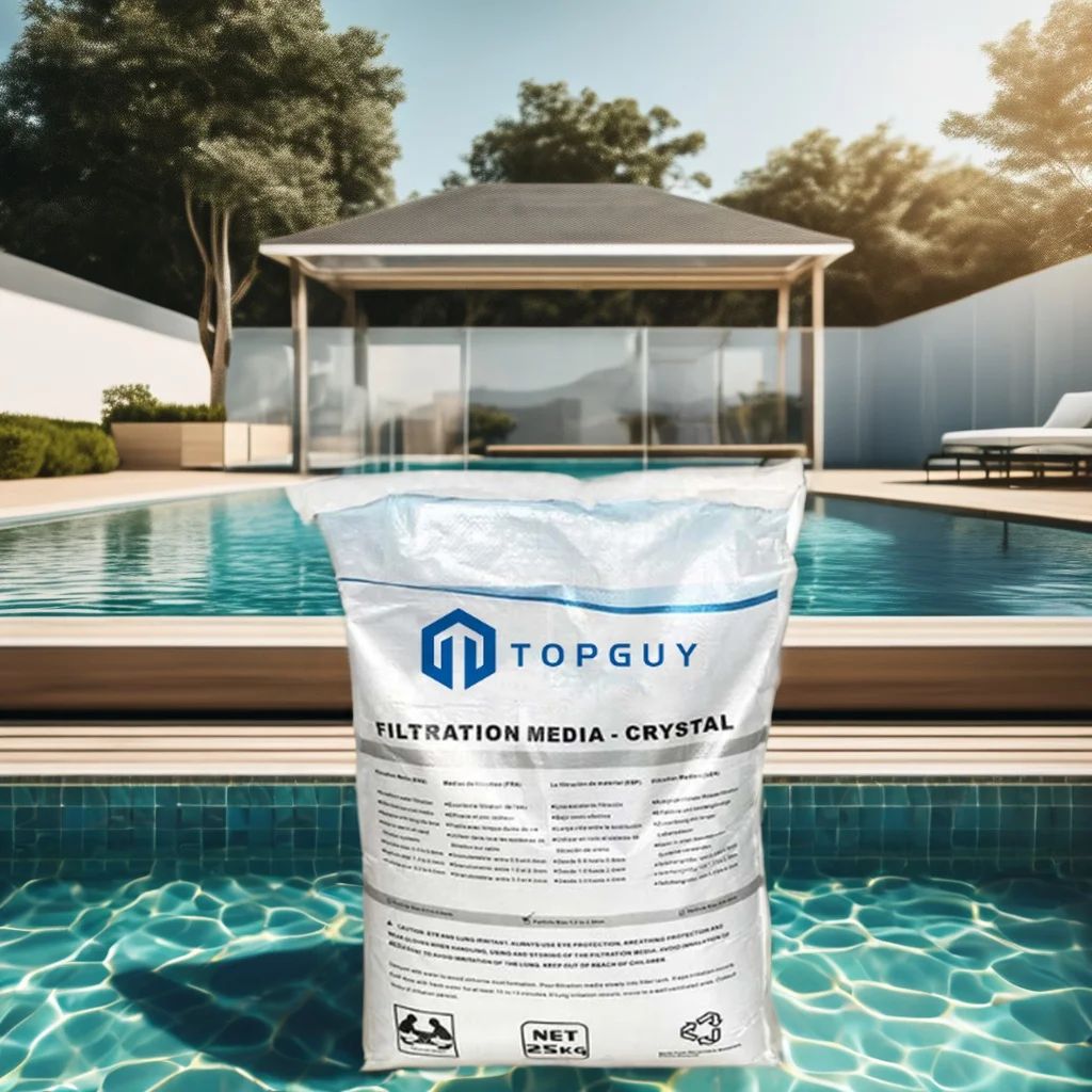 Crushed Crystal Glass Sand Filter Media for Fiberglass Swimming Pools ...