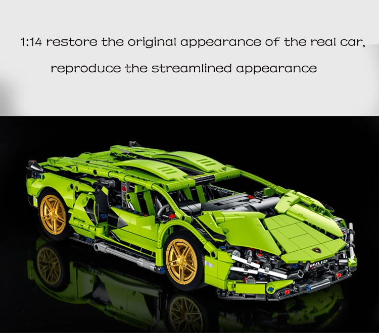 Super Racing Car Lam Borghinis Sian Building Blocks Assembly Compatible ...