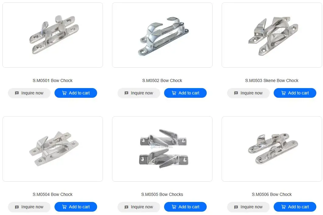 Stainless Steel Skene Bow Chock Marine Hardware Fishing Boat ...