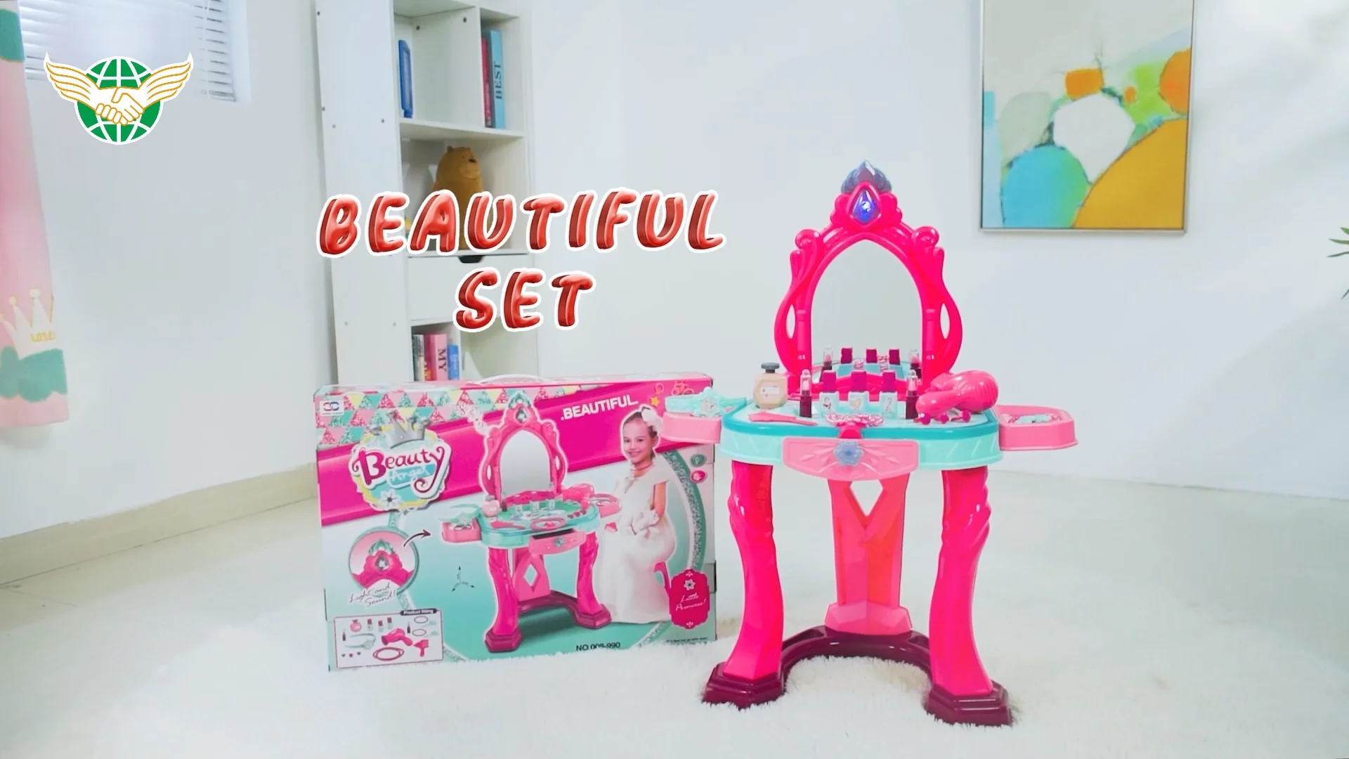 Girl Toys Educational Dressing Table Make Up Toy Fashion Beauty Girls ...