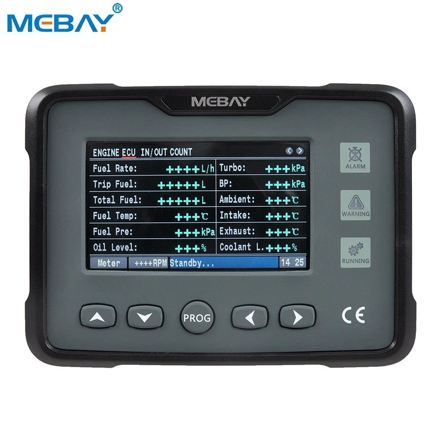 Mebay Digital Multifunctional ECU Engine Meter Water Pressure Water ...