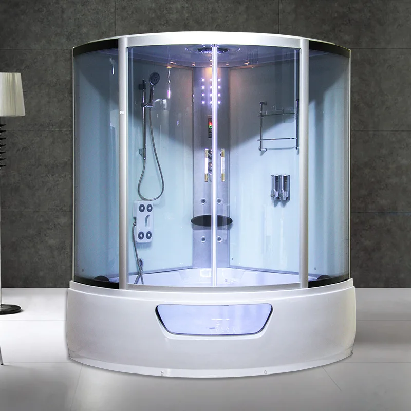 Round Corner Shower Enclosure Steam Room Luxury Bathroom Sliding Door ...