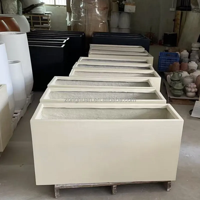 Outdoor Plan Pots Fiberglass,big Round Fiber Flower Pots for Hotel,pots ...