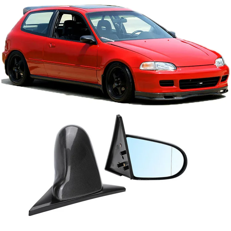 A Pair Manual Adjustable Spoon Style JDM Side View Mirror For Honda ...