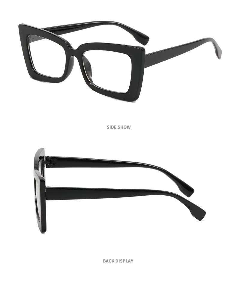 FASHION EYEGLASS Rectangle Computer Glasses Women Anti Blue Retro ...